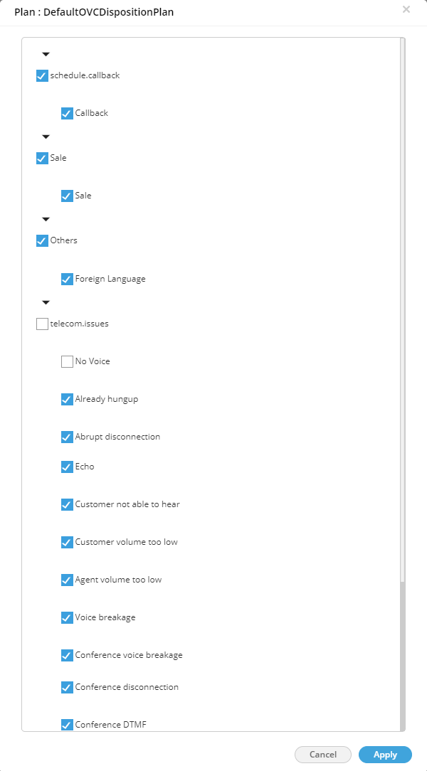 Dispositions in System Configuration